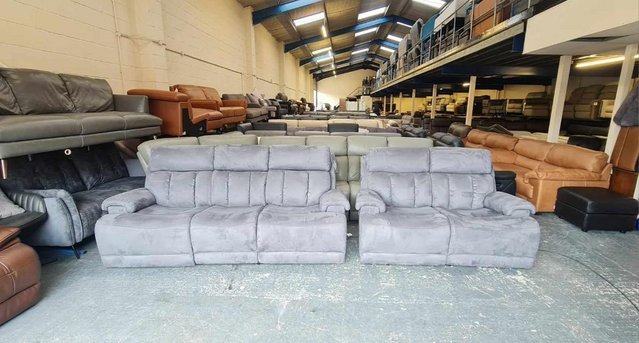 La-z-boy grey fabric electric recliner 3+2 seater sofas For Sale in ...