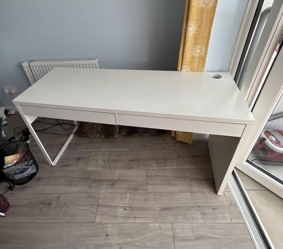 IKEA MICKE desk with drawers For Sale in Lutterworth, Leicestershire ...