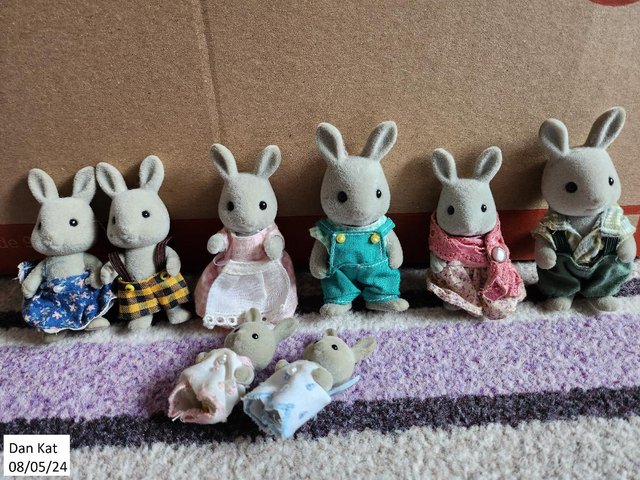 Vintage Sylvanian Families The Babblebrook family complete s For Sale ...