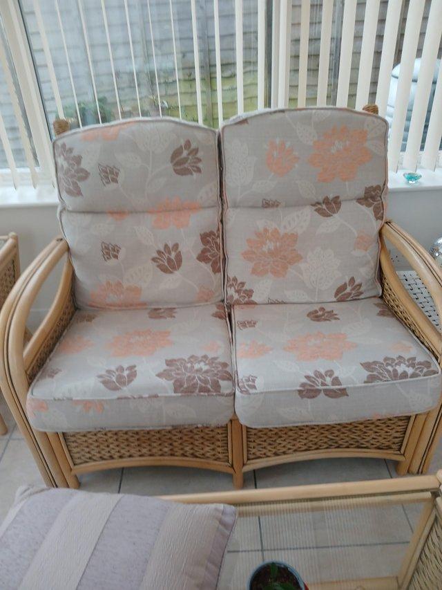 Second hand cane conservatory furniture store