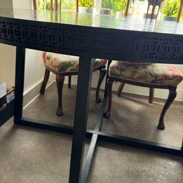 Sadie Round Dining table - black For Sale in Macclesfield, Cheshire ...