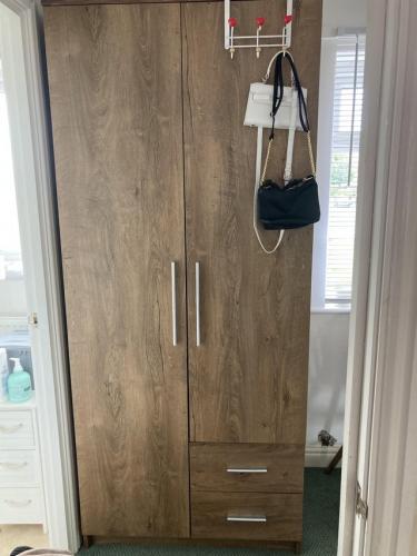 1 small wardrobe in white like new with inside shelves For Sale in ...