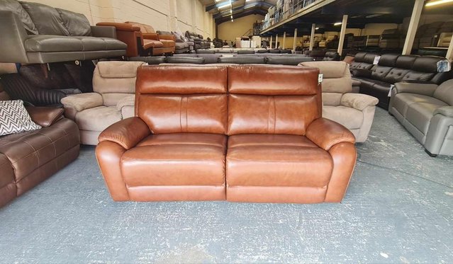 La-z-boy brown leather electric recliner 3 seater sofa For Sale in ...
