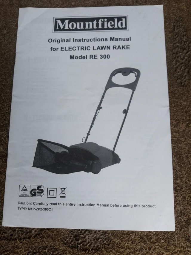 Mountfield Electric Lawn Rake RE300 For Sale in St Austell Cornwall Preloved