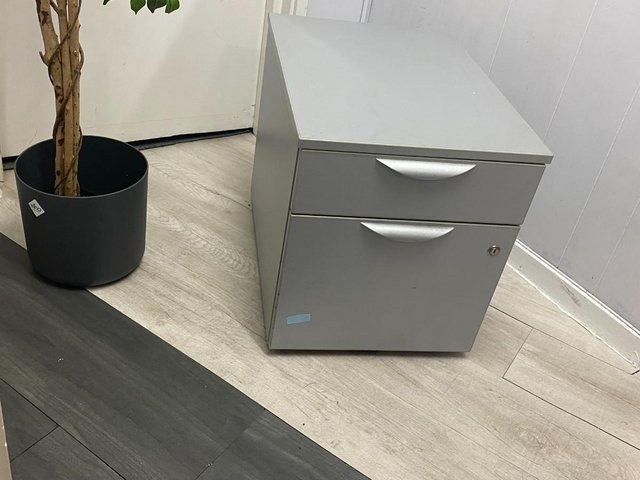 2 drawer Office filing system unit low small storage cabinet For Sale ...